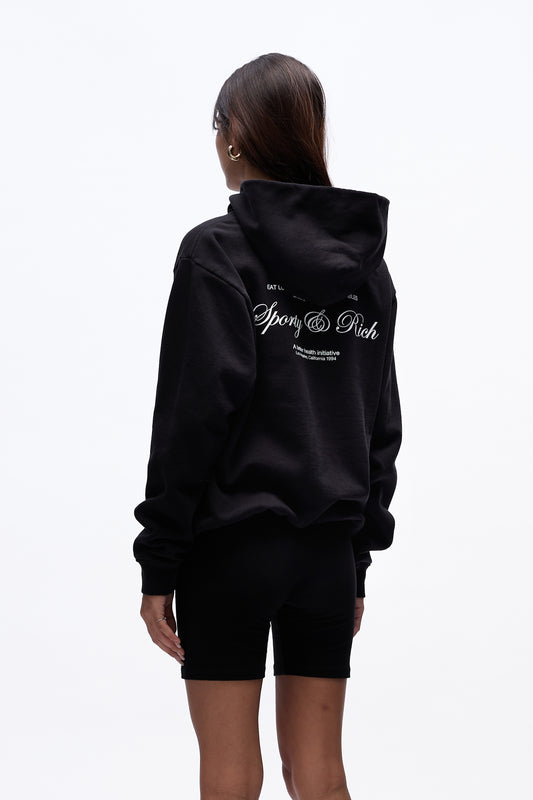 Script Logo Hoodie Black